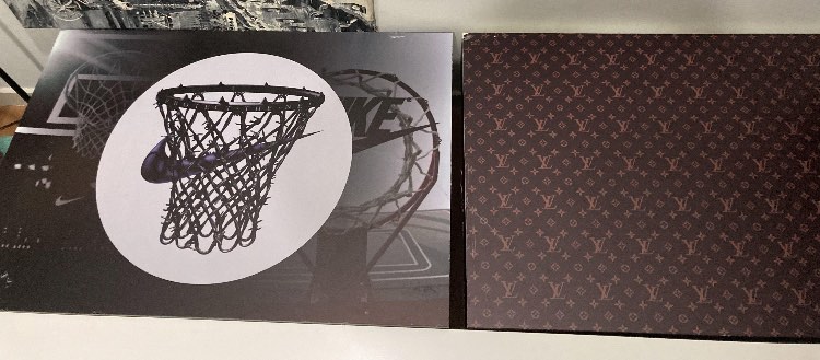 Custom Box Louis Vuitton LV Large and Nike Shoe Large, Furniture & Home ...