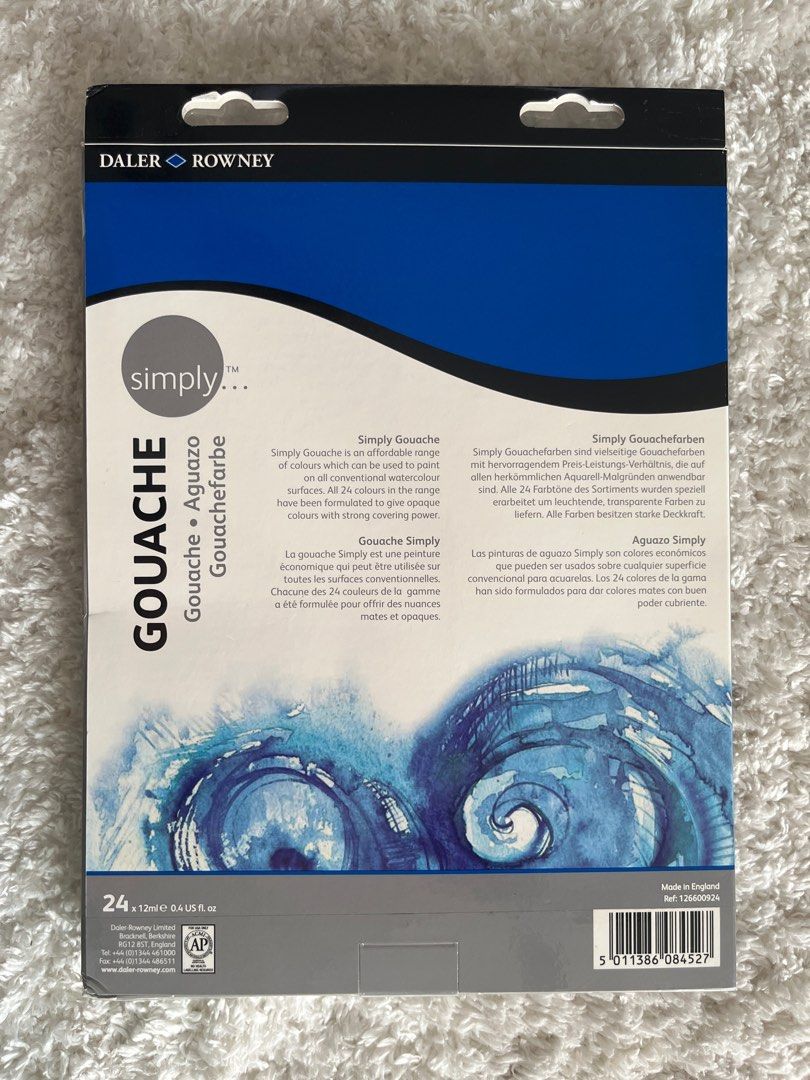 DALER ROWNEY Guache Set, Hobbies & Toys, Stationery & Craft, Craft ...