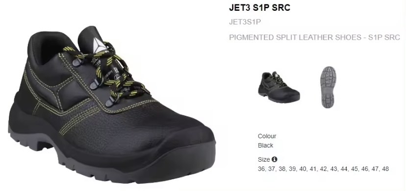 Delta Plus Jet3 S1P SRC Metal Safety Shoes, Men's Fashion, Footwear ...