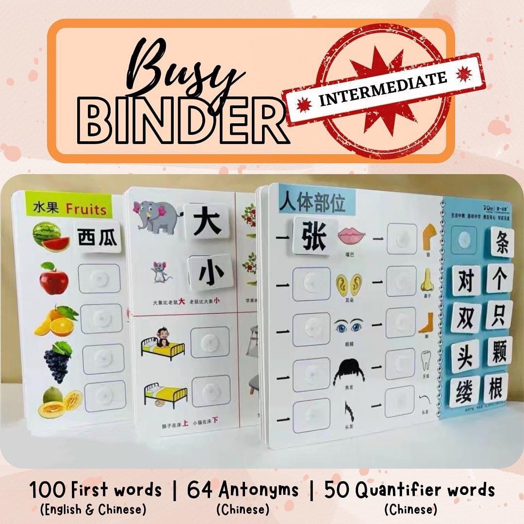 DIY Learning Binder (100 First Words, Antonyms and Quantifier), Hobbies ...