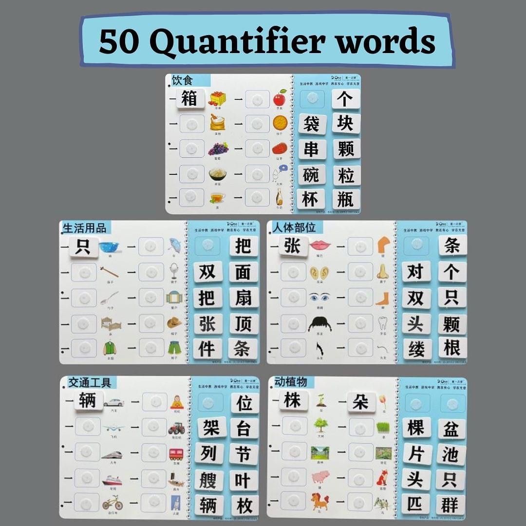 DIY Learning Binder (100 First Words, Antonyms and Quantifier), Hobbies ...