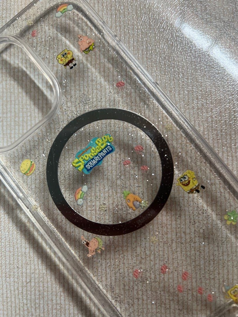 DIY Resin SpongeBob SquarePants IPhone14 Pro Max Phone Case with Baseus ...