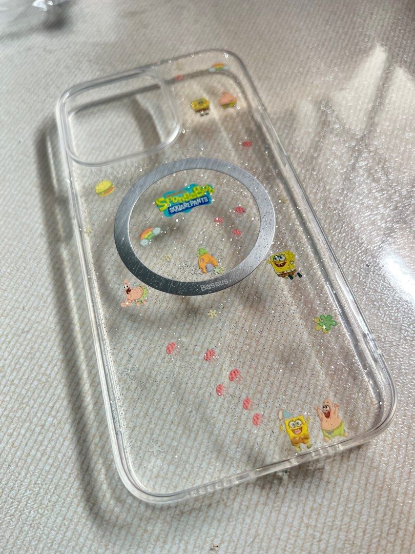 DIY Resin SpongeBob SquarePants IPhone14 Pro Max Phone Case with Baseus ...