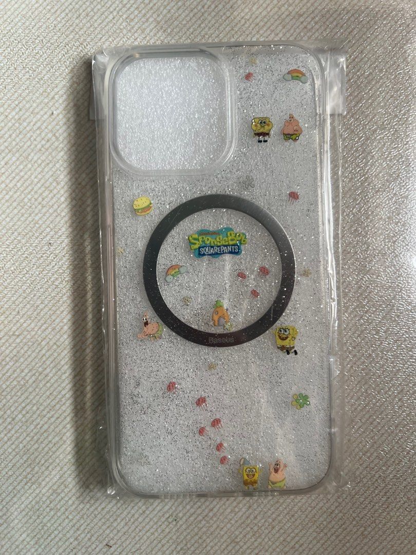 DIY Resin SpongeBob SquarePants IPhone14 Pro Max Phone Case with Baseus ...
