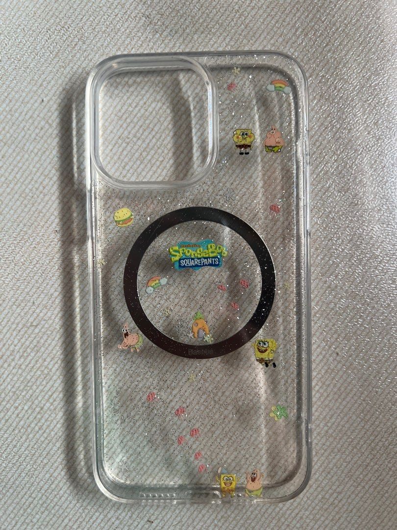 DIY Resin SpongeBob SquarePants IPhone14 Pro Max Phone Case with Baseus ...