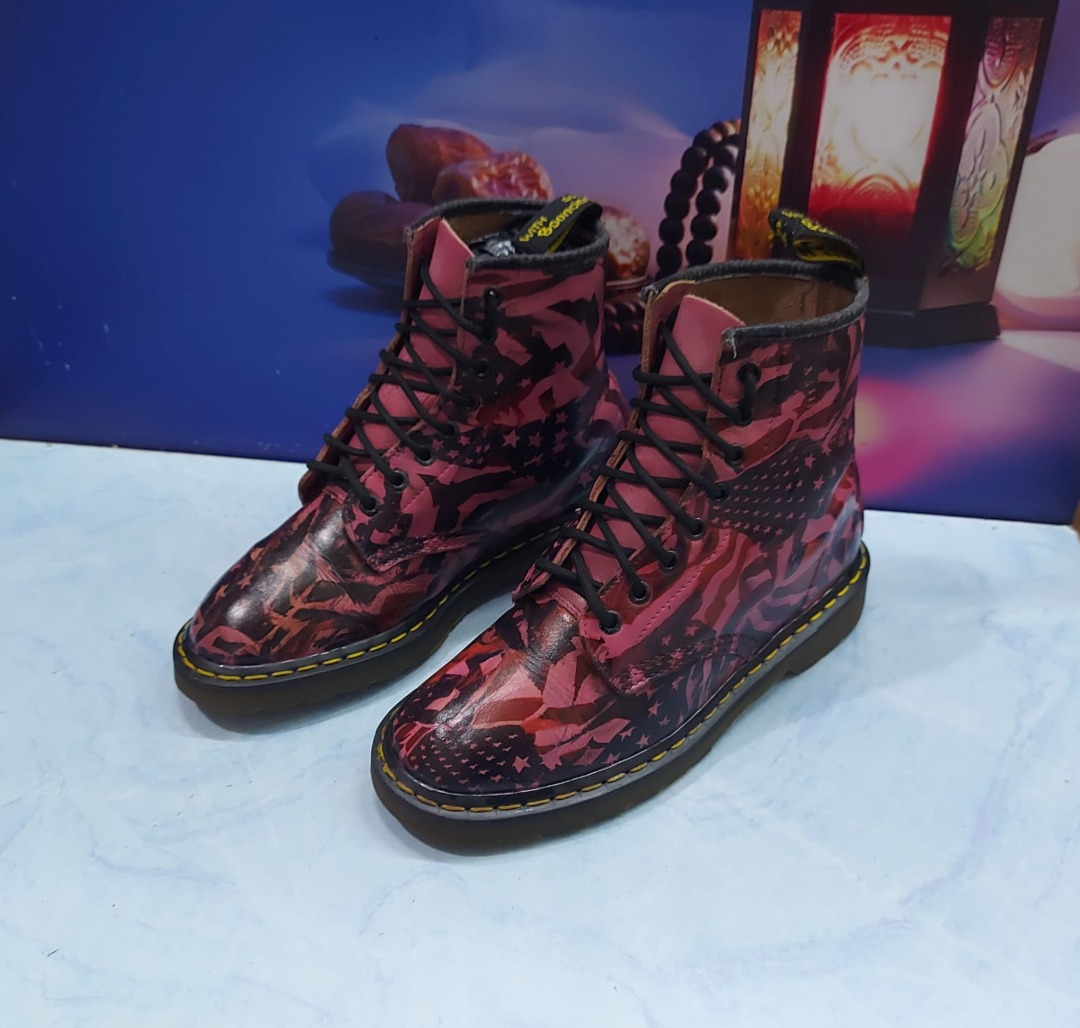 Docmart-Dr.Martens Original 1460 Acid Pink Custom Character 8 Hole size ...