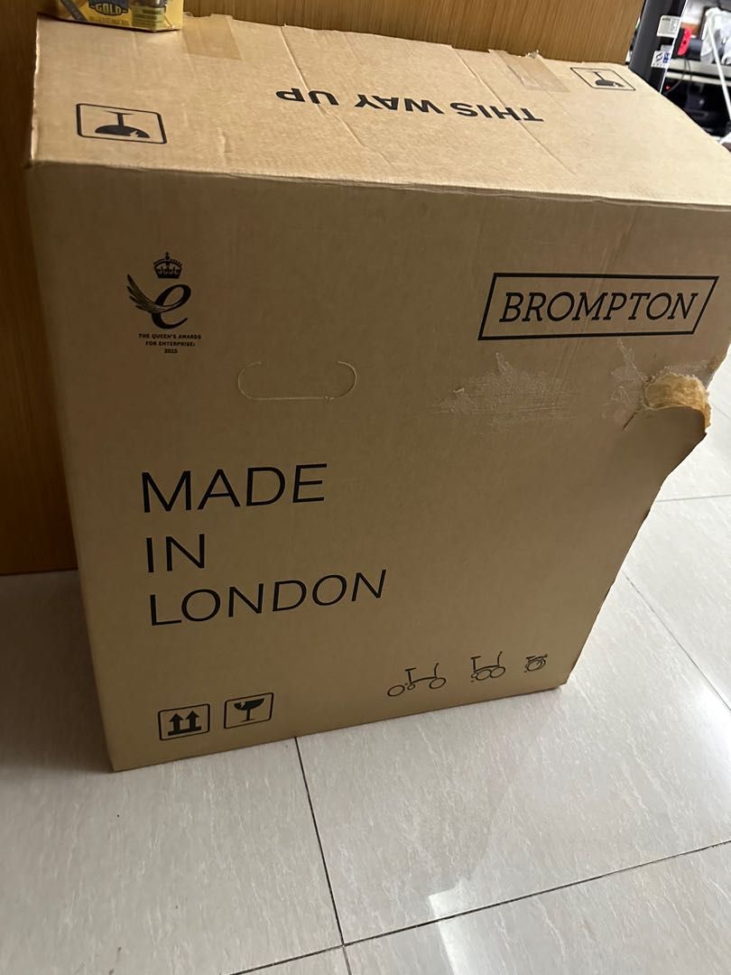 Empty Brompton bicycle carton box, Furniture & Home Living, Home ...