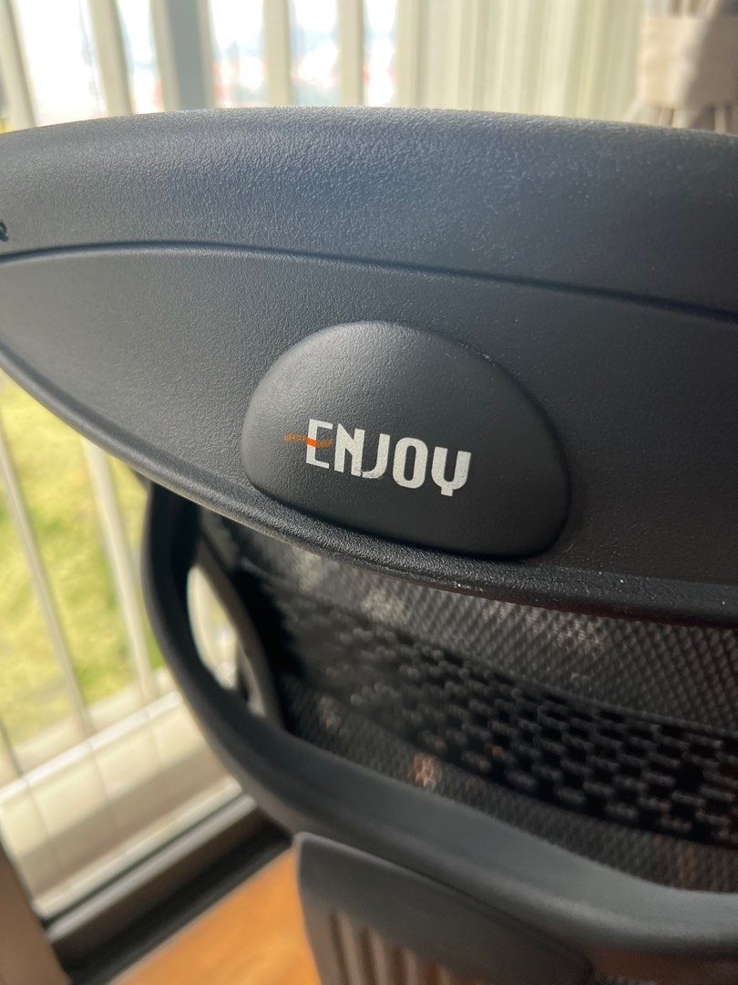 Enjoy Deluxe Black Mesh Office Chair, Furniture & Home Living ...