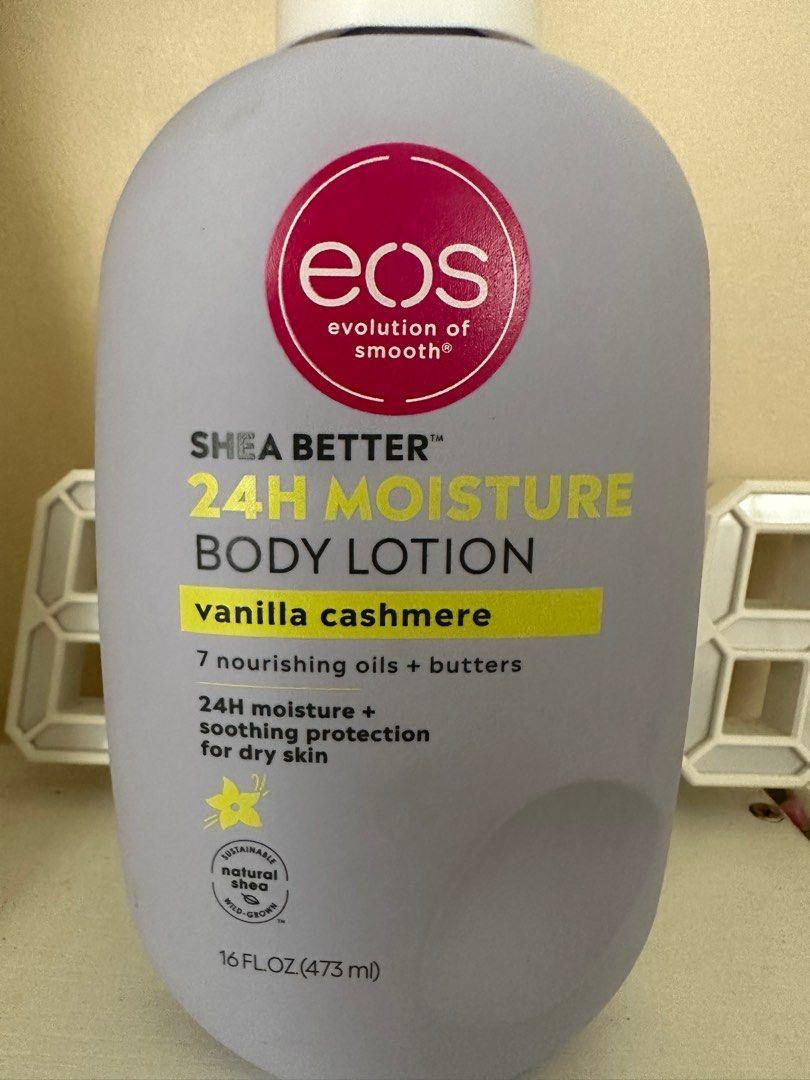 EOS Vanilla Cashmere 24H Moisture Body Lotion, Beauty & Personal Care ...