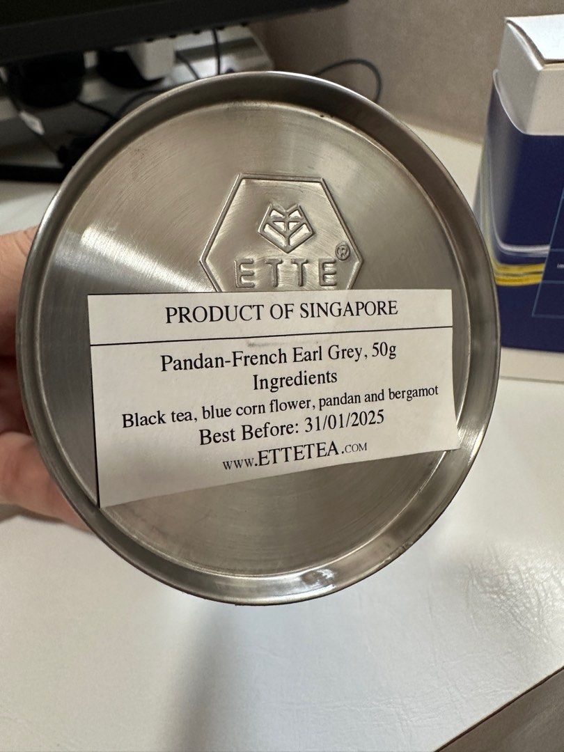 Ette Tea Company Pandan - French Earl Grey Tea, Food & Drinks ...