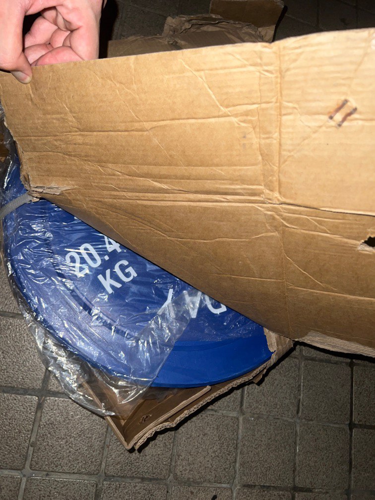 Everyday Essentials Color Coded Olympic Bumper Plate Weight Plate ...