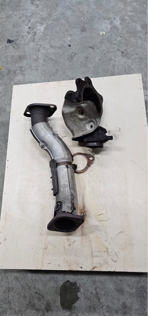 EVO X Stock Downpipe, Car Accessories, Accessories on Carousell