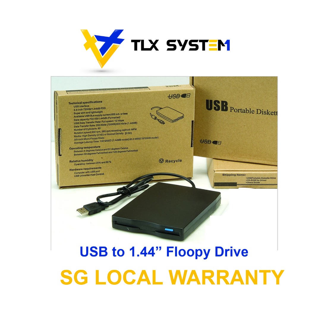 External Mobile Floppy DIsk Drive 1.44" to USB, Computers & Tech, Parts ...