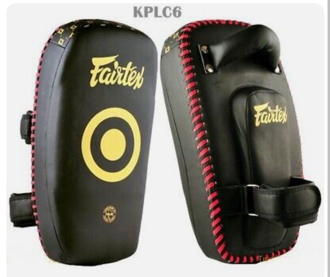 Muay Thai/Fairtex Boxing Pad Black Gold (KPLC-6), Sports Equipment, Other Sports Equipment and ...