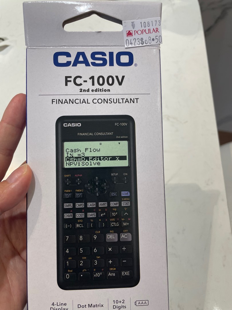 Casio FC-100V financial calculator (second edition), Mobile Phones ...