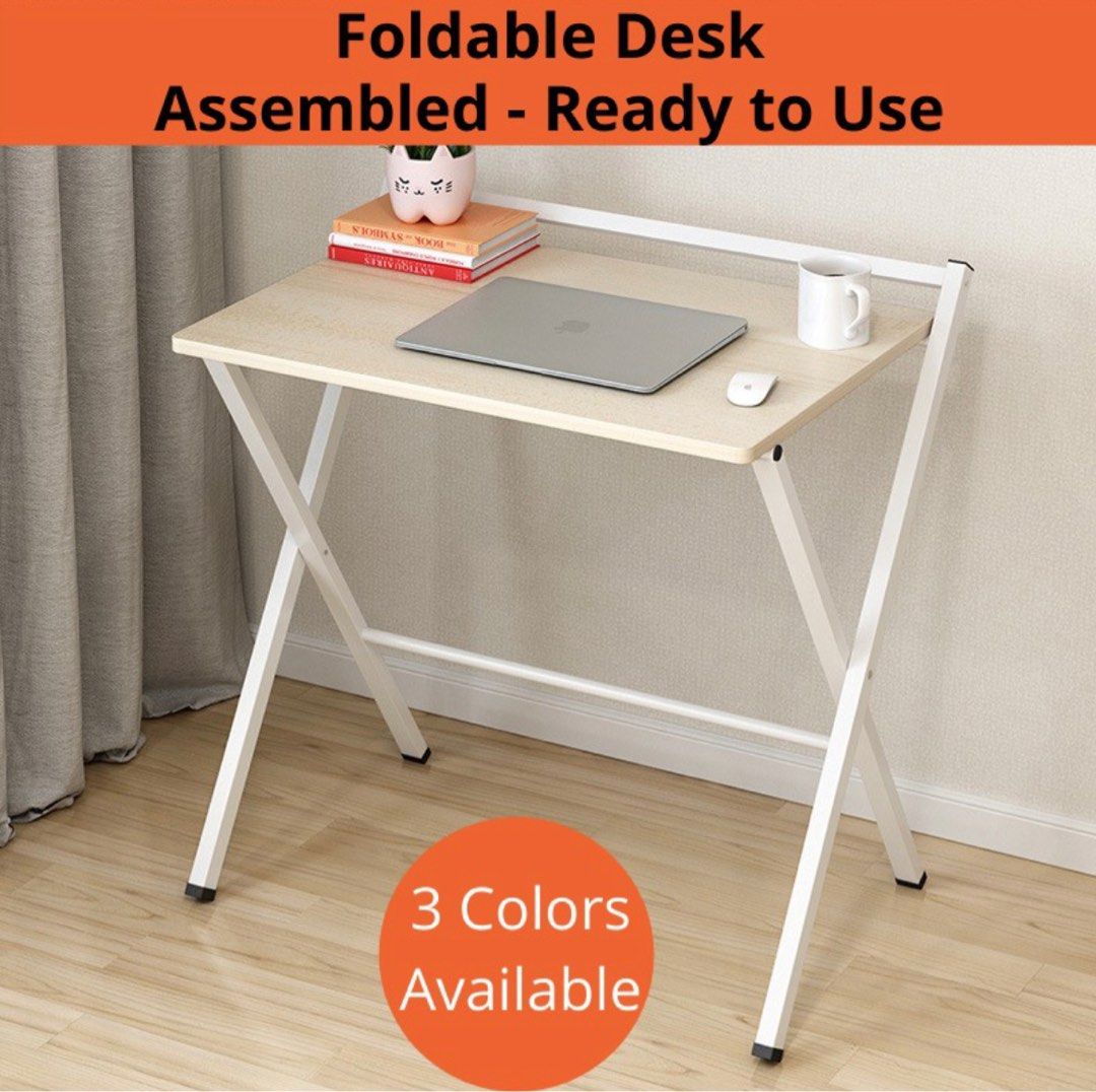 Foldable study table, Furniture & Home Living, Furniture, Tables & Sets ...