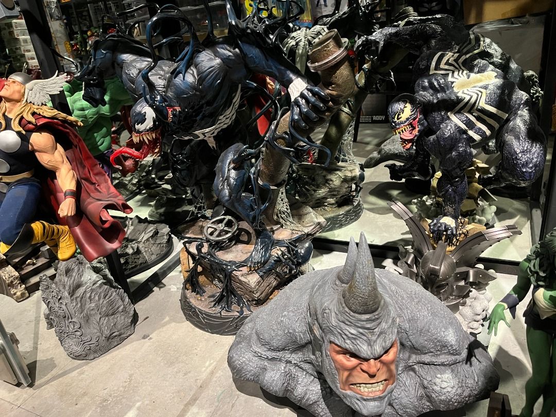 For Sale Marvel Spider Man Statues Venom Deadpool Black Medusa Lizard ...