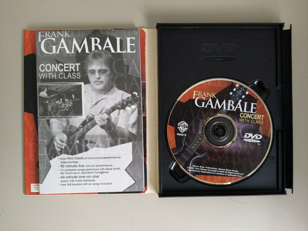 Frank Gambale Concert with class, Hobbies & Toys, Music & Media, CDs ...