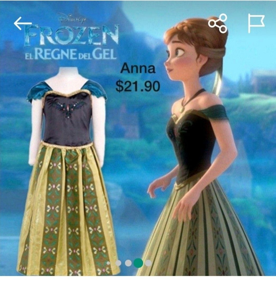 Frozen Anna Dress, Babies & Kids, Babies & Kids Fashion on Carousell