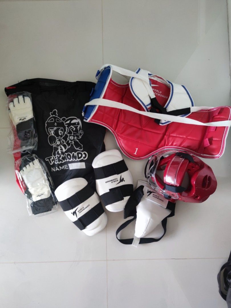 Full Set Tkd Taekwondo Sparring Gear Sta Approved U P 80 Sports Equipment Other Sports