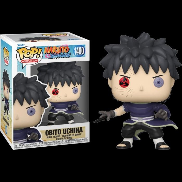 Funko Pop! Animation: Naruto: Shippuden - Obito Uchiha (Unmasked) #1400 ...