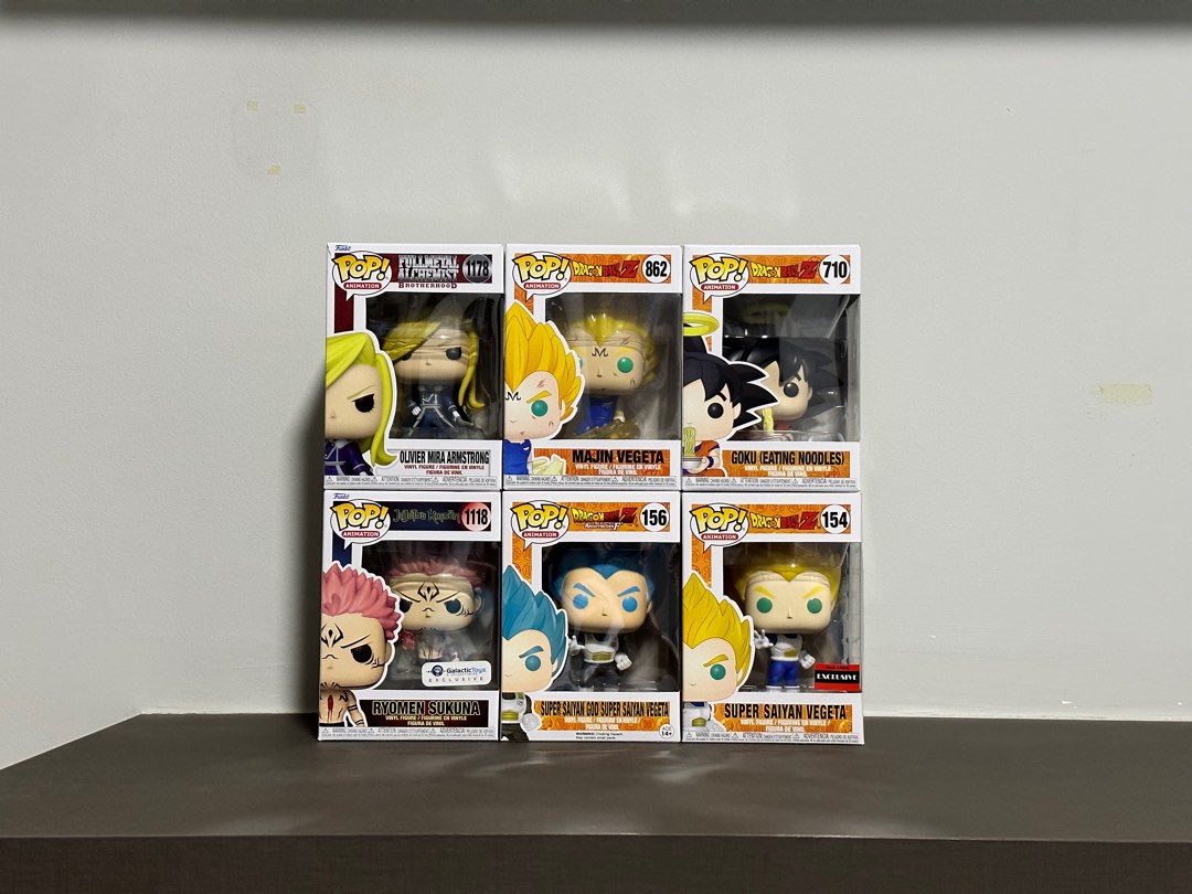 Funko pop clearance Fullmetal Alchemist Jujutsu Kaisen Dragonball Z ...