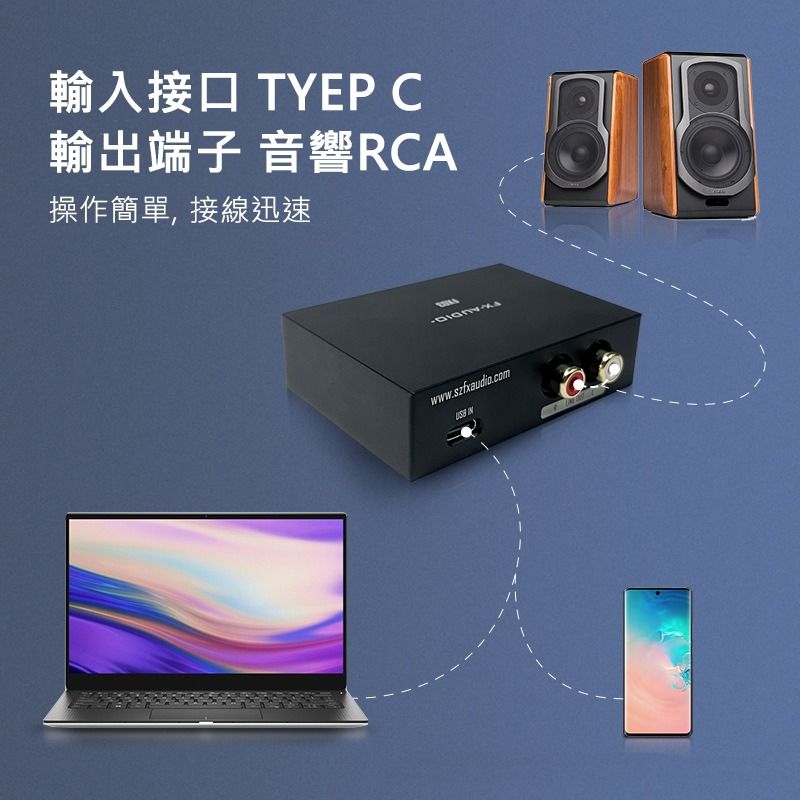 實體店鋪FX-AUDIO FX03 Portable MINI Type-C DAC Headphone Pre Amplifier ...