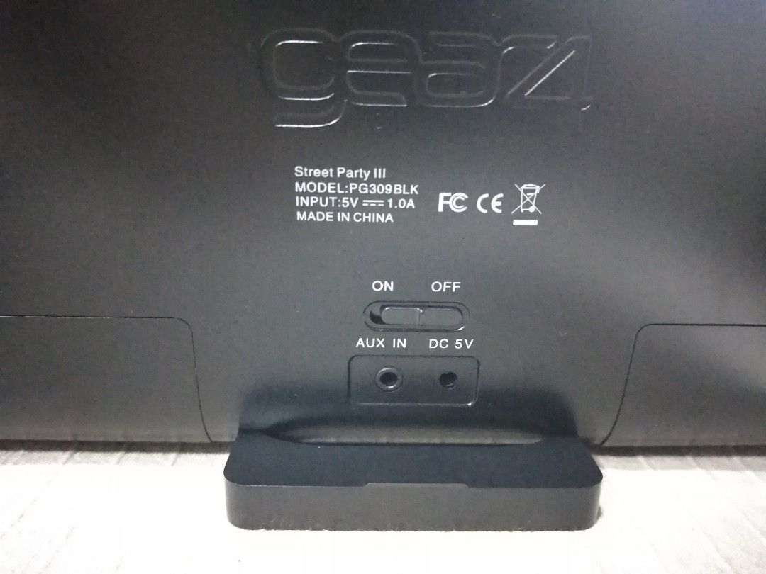 GEAR4 Street Party III Ipod Docking Station Speaker PG309 BLK on Carousell