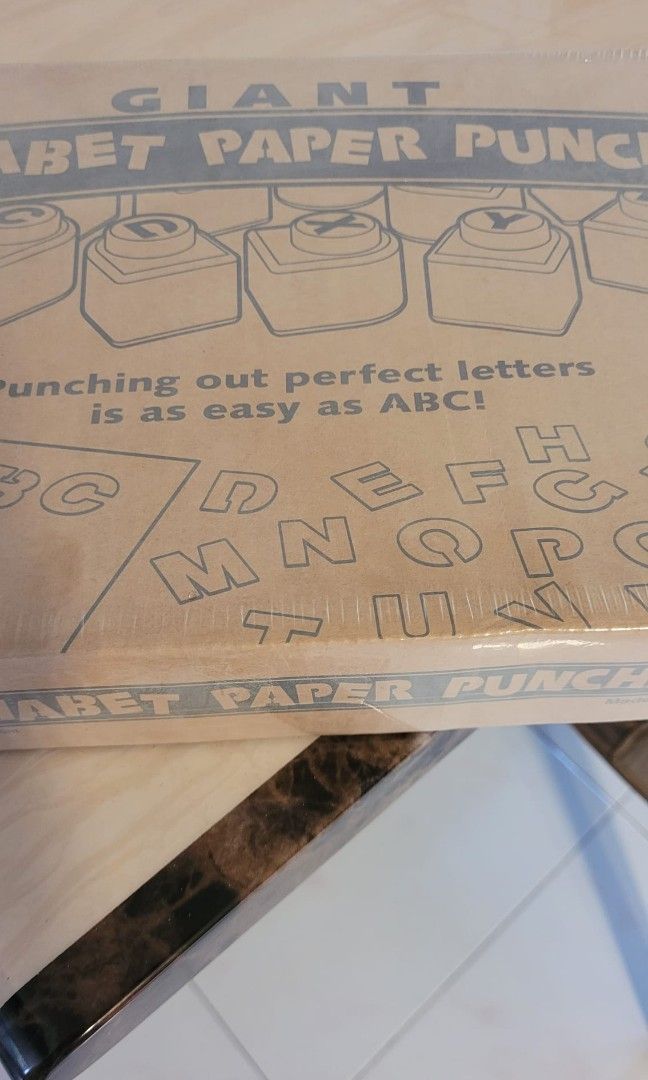 GIANT ALPHABET PAPER PUNCHES, Hobbies & Toys, Stationery & Craft, Other ...