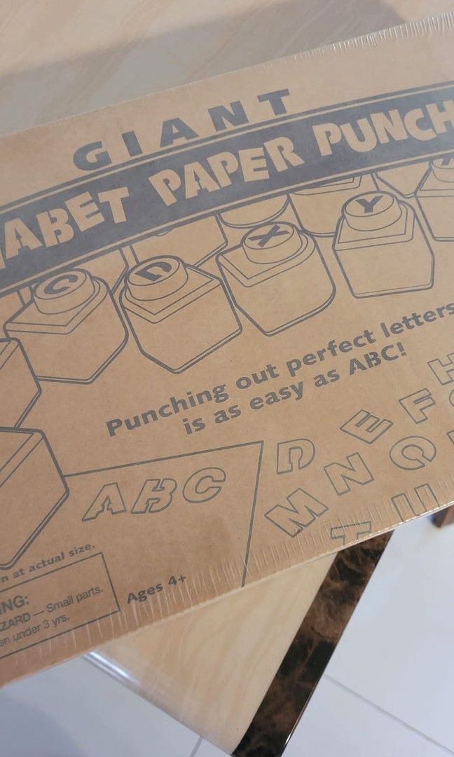 GIANT ALPHABET PAPER PUNCHES, Hobbies & Toys, Stationery & Craft, Other ...