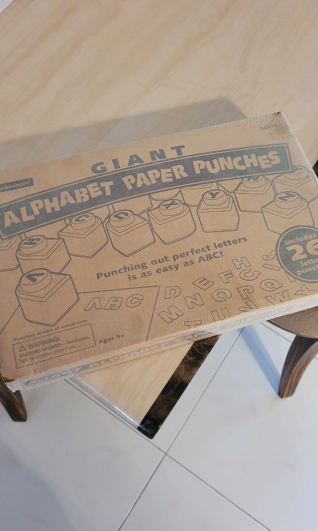 GIANT ALPHABET PAPER PUNCHES, Hobbies & Toys, Stationery & Craft, Other ...