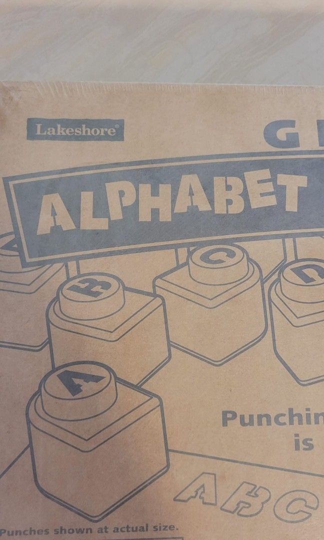 GIANT ALPHABET PAPER PUNCHES, Hobbies & Toys, Stationery & Craft, Other ...