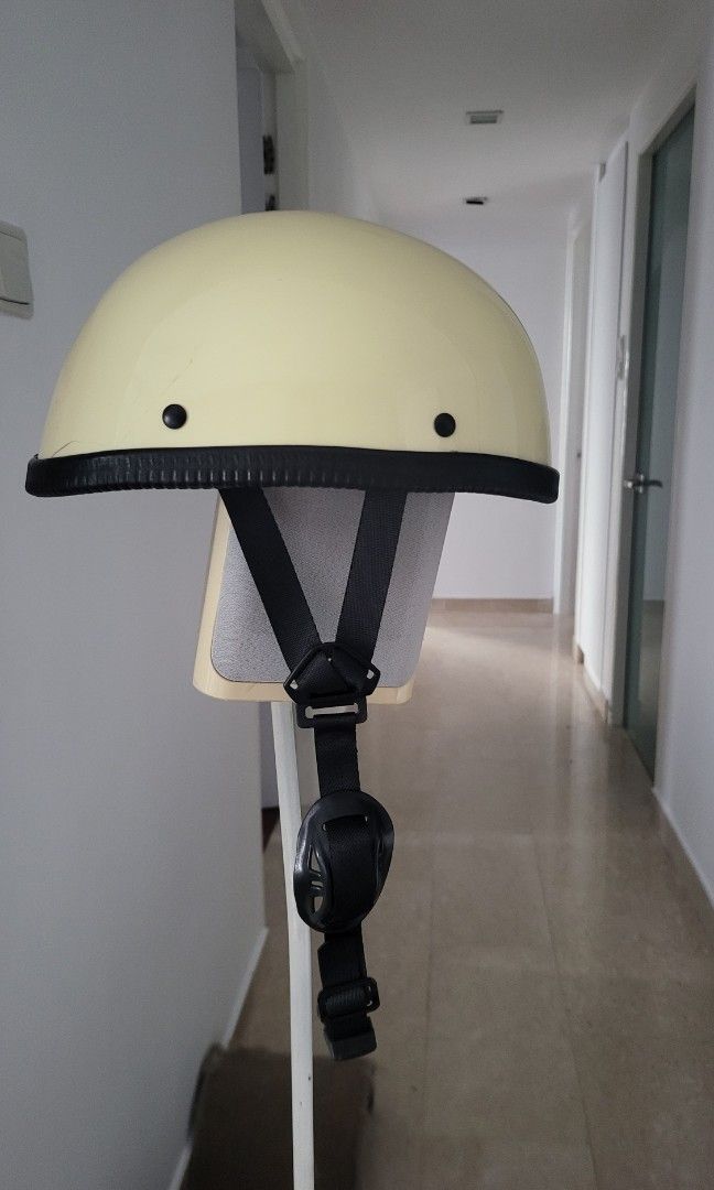 Half cap helmet- Cream color for sales, Motorcycles, Motorcycle ...
