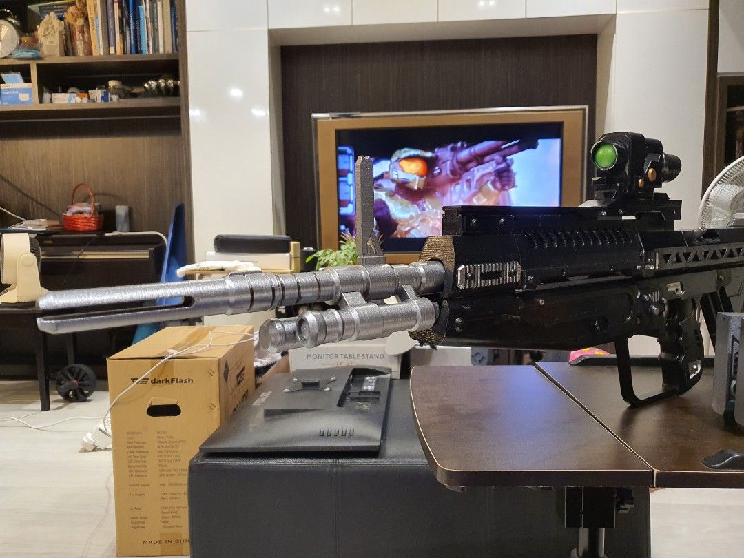 Halo Reach DMR Cosplay Prop 3D Printed, Hobbies & Toys, Toys & Games on ...