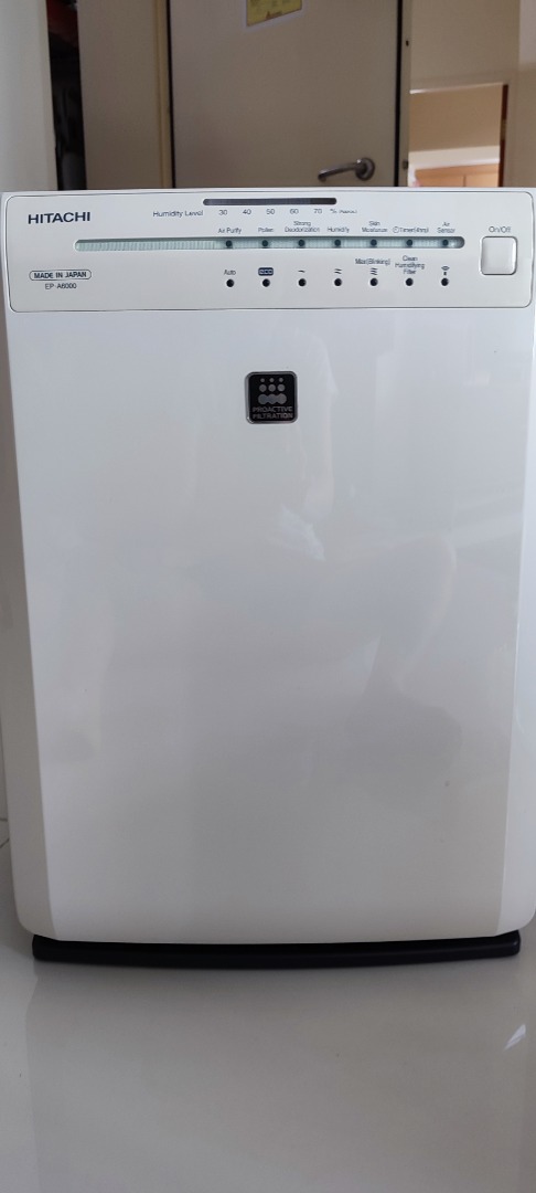 Hitachi Air Purifier EP-A6000, TV & Home Appliances, Air Purifiers ...