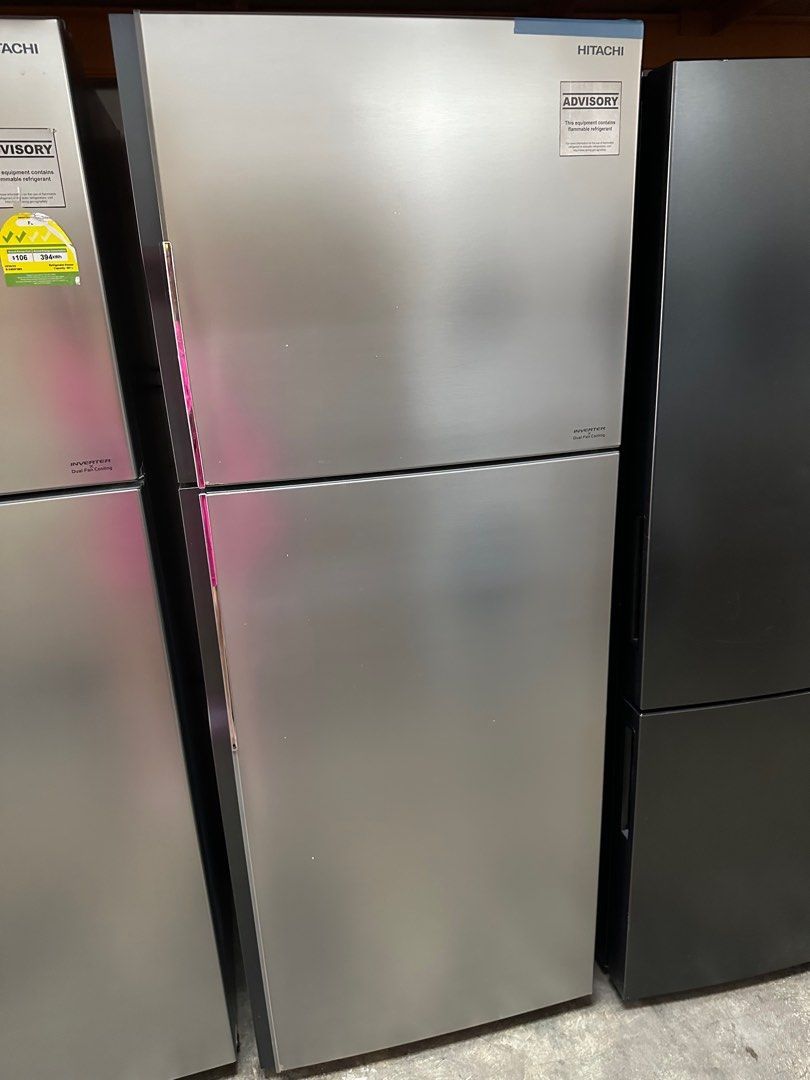 Hitachi Inverter X Dual Fan Cooling fridge 395L, TV & Home Appliances ...