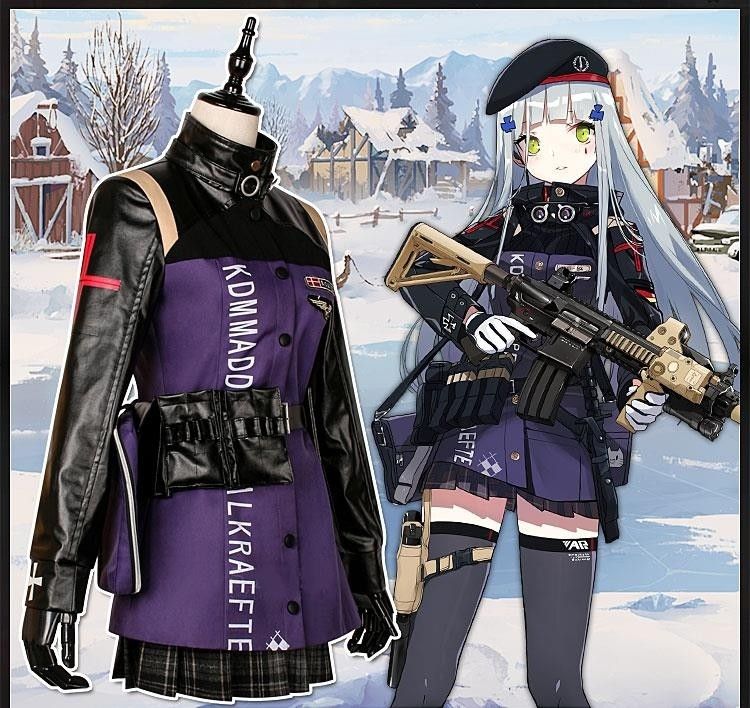 HK416 Girls Frontline Cosplay Set, Women's Fashion, Dresses & Sets ...
