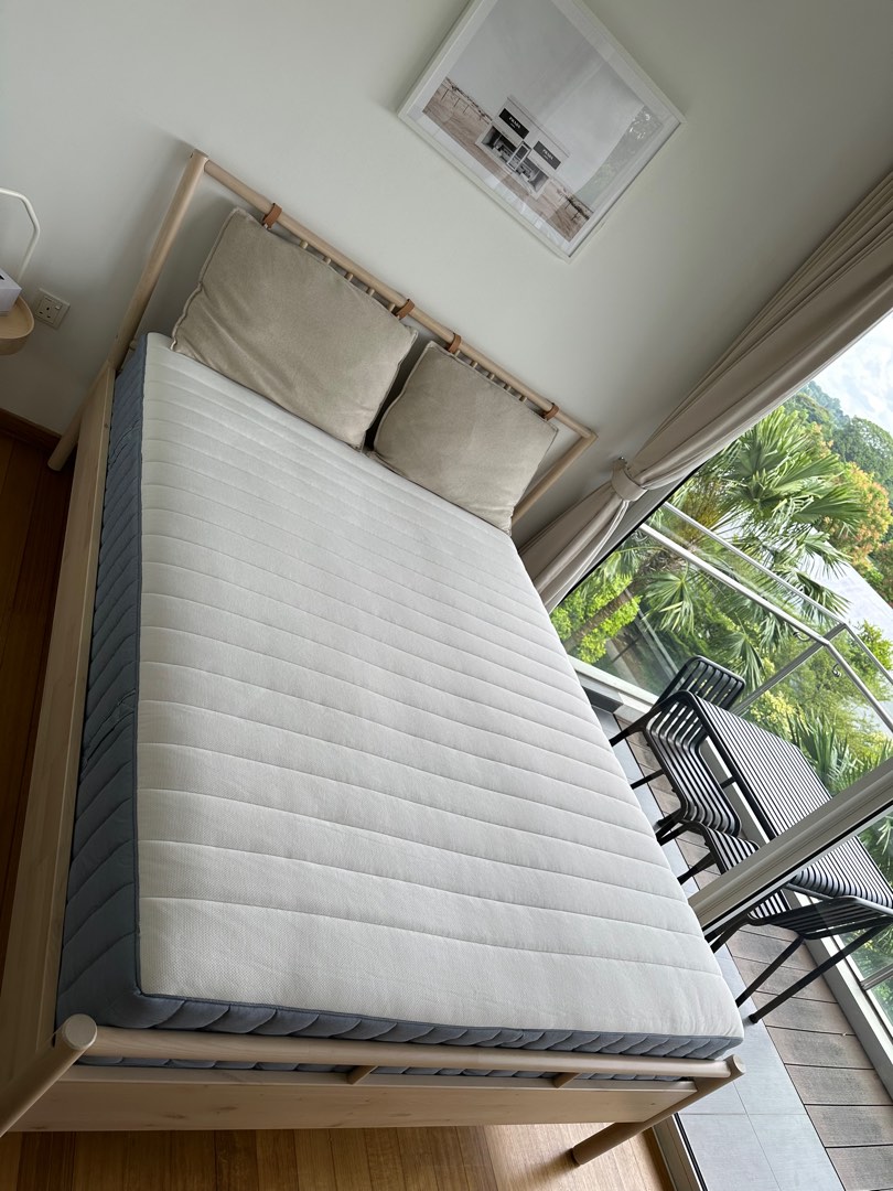 IKEA VALEVÅG Pocket sprung mattress, Furniture & Home Living, Furniture ...