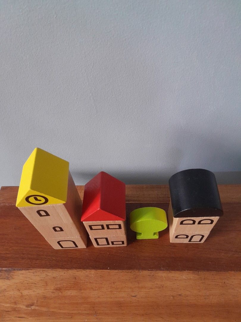 Ikea Wooden Blocks, Hobbies & Toys, Toys & Games on Carousell