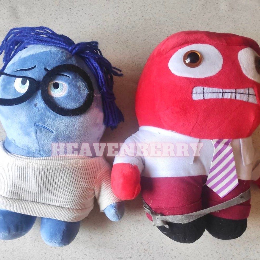 Inside Out Sadness and Anger, Hobbies & Toys, Toys & Games on Carousell