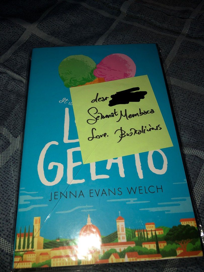 Jenna evans welch love and gelato, Hobbies & Toys, Books & Magazines, Storybooks on Carousell