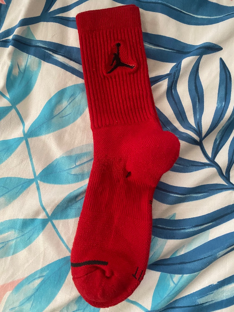 Jordan socks (Red) (Jumpman) on Carousell