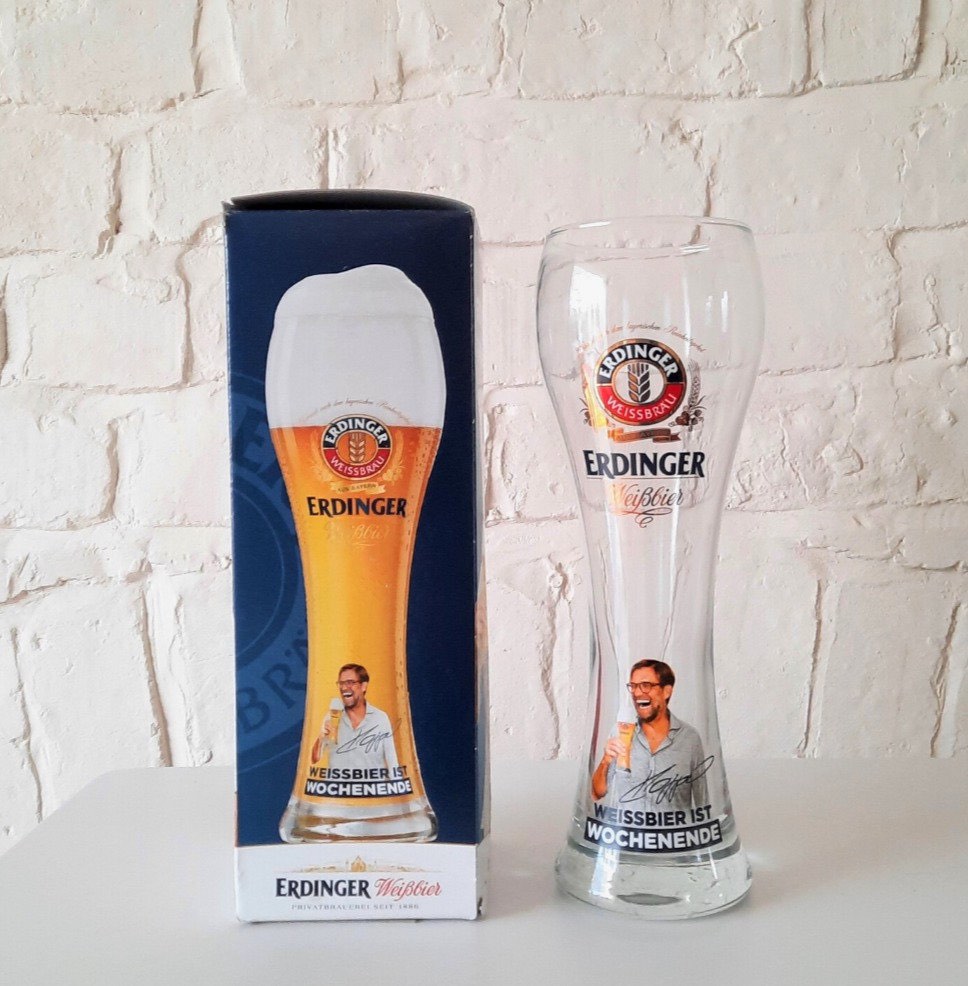 Jurgen Klopp Erdinger 500ml Glass Limited Edition, Food & Drinks ...