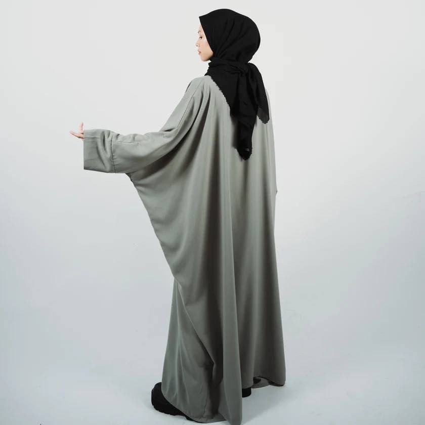 KAIFIYYAH ABAYA RAHMAH DARK BROWN SIGNATURE SOFT COTTON, Women's ...