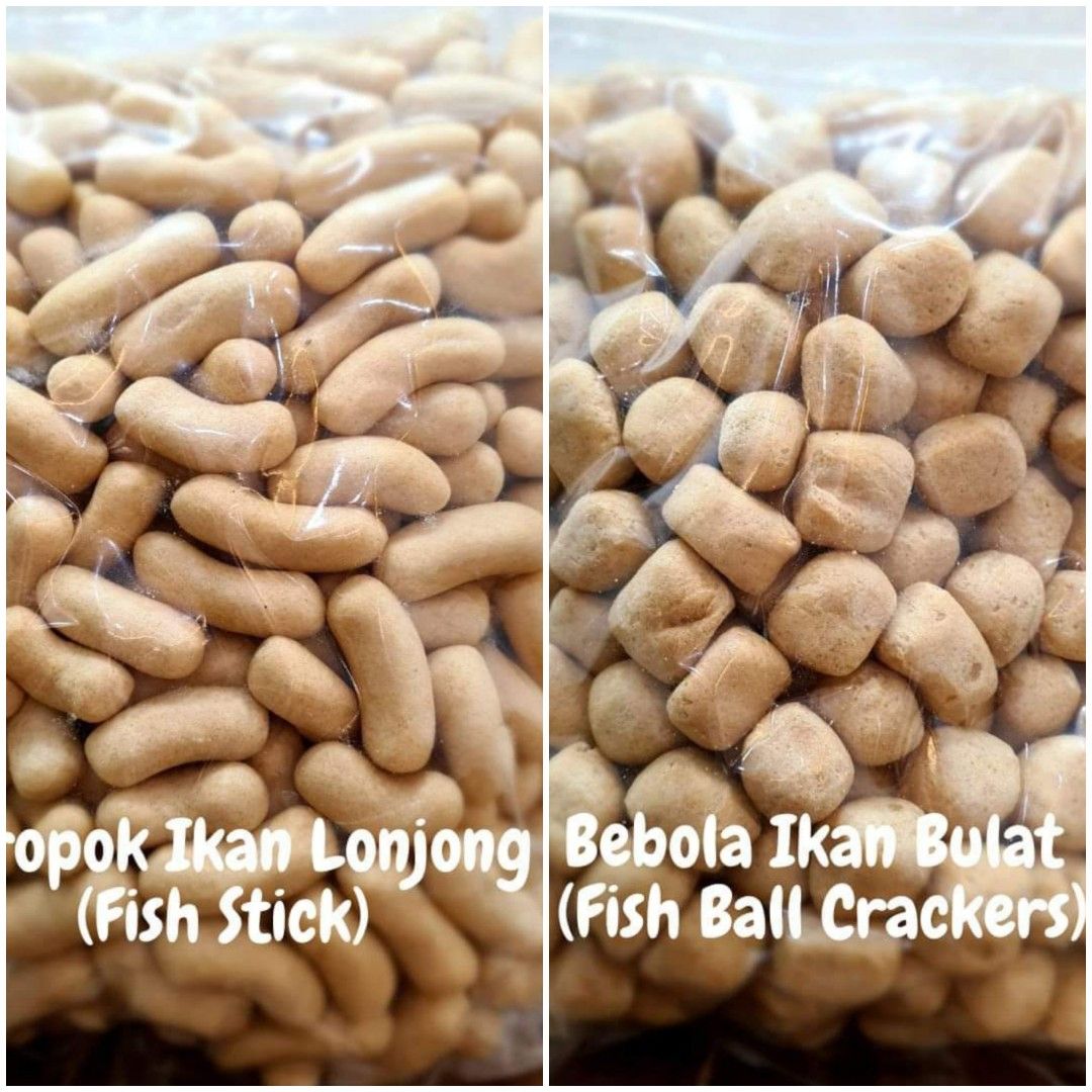 Keropok ikan Lonjong / Bulat (Fish Stick) 1KG, Food & Drinks, Packaged ...
