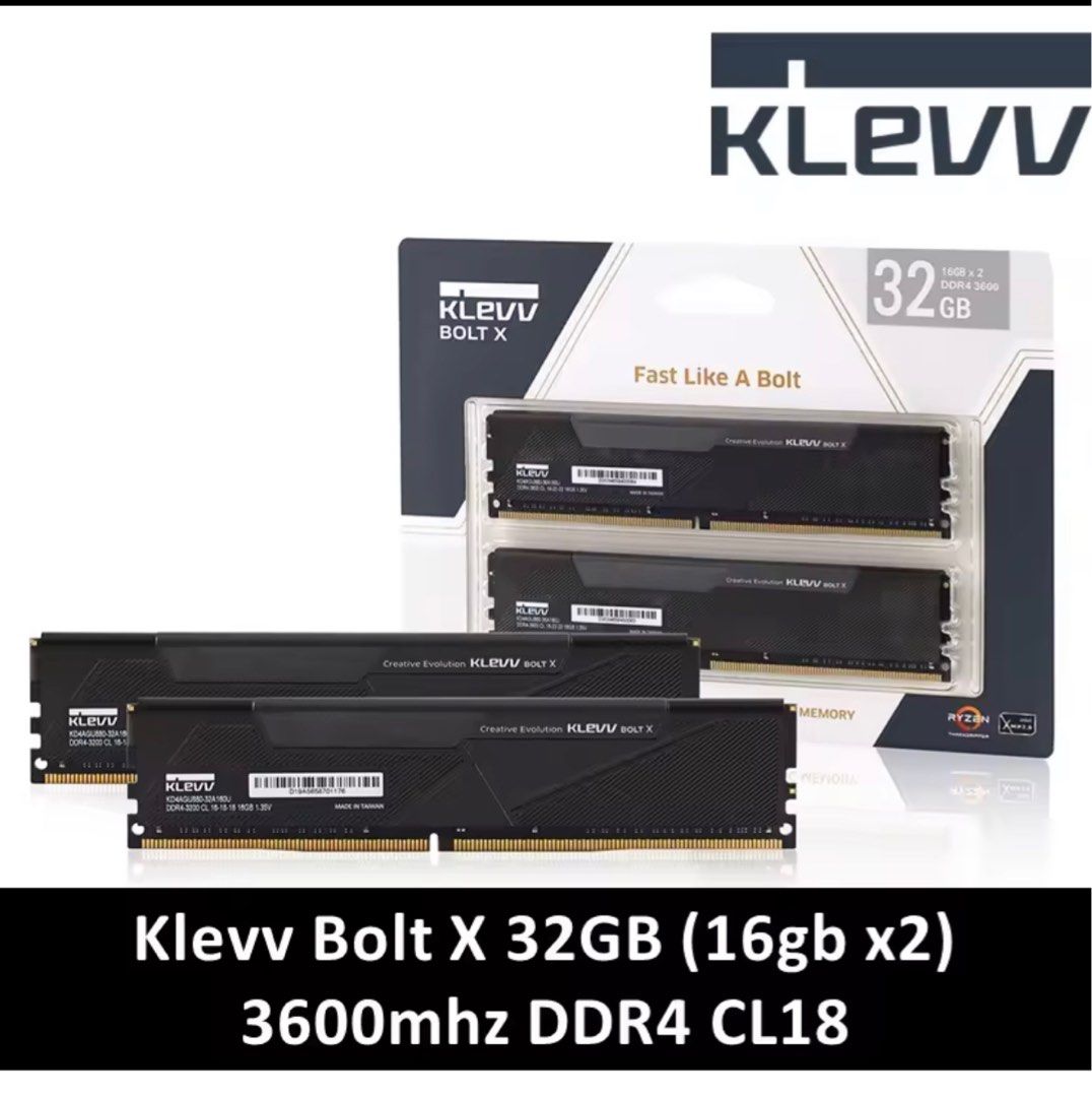 Klevv bolt X 16gb x1, Computers & Tech, Desktops on Carousell