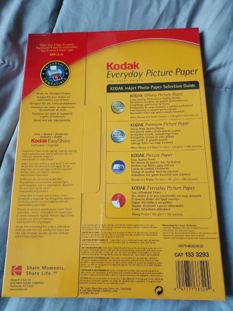 KODAK GLOSSY PAPER, Photography, Photography Accessories, Other ...