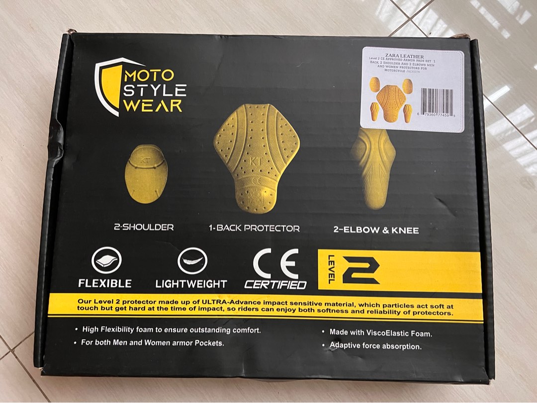 KT Level 2 shoulder, elbow & knee protector, Motorcycles, Motorcycle ...