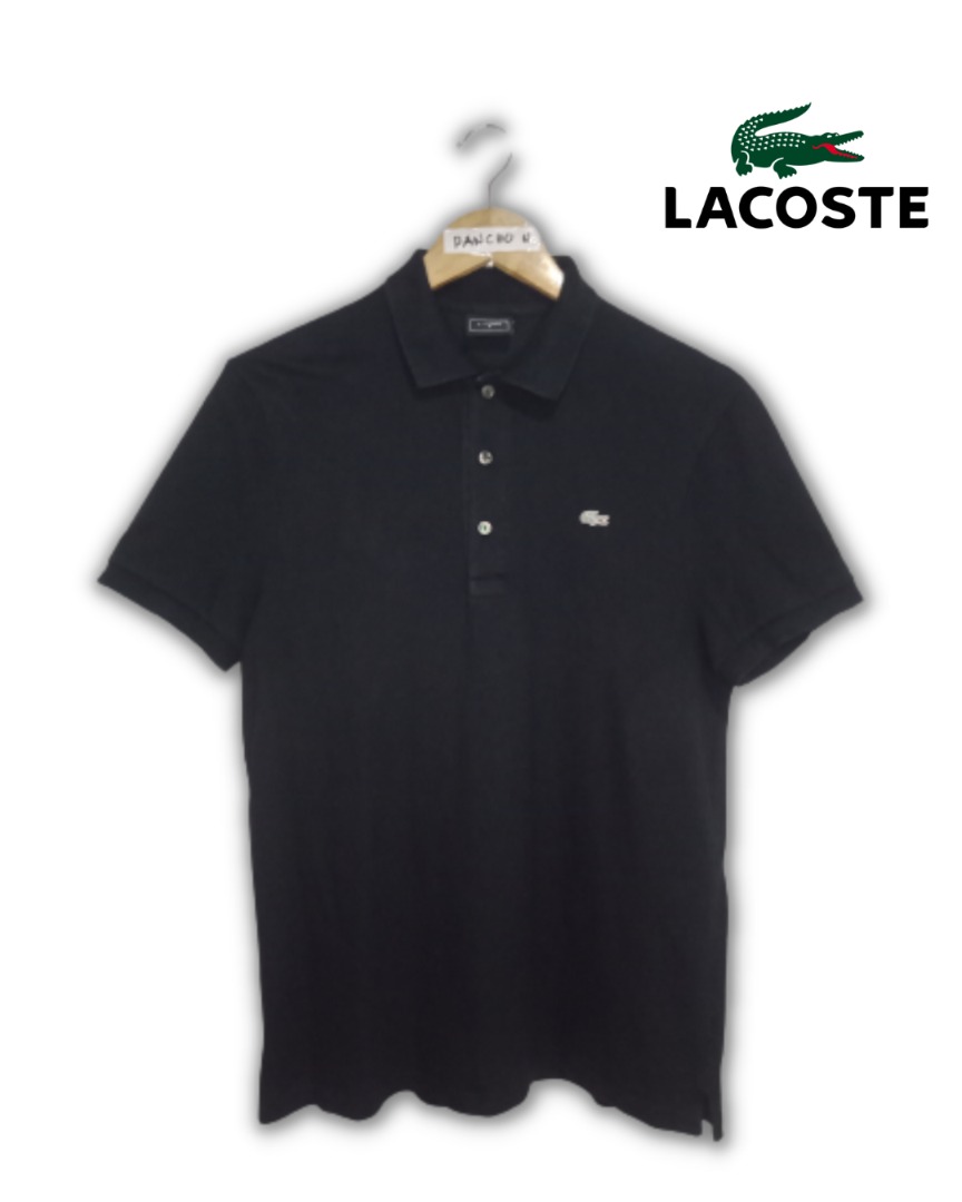 Lacoste black made in japan size 4, Men's Fashion, Tops & Sets, Tshirts ...