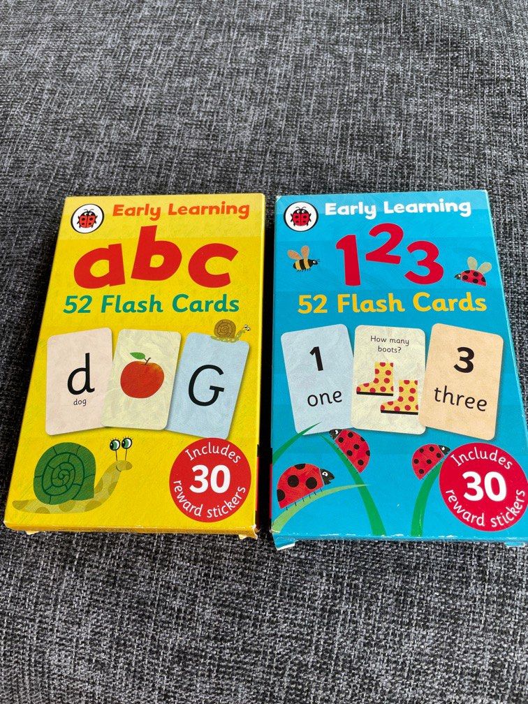 Ladybird Early learning 52 flash cards -abc 123, Hobbies & Toys, Books & Magazines, Children's ...